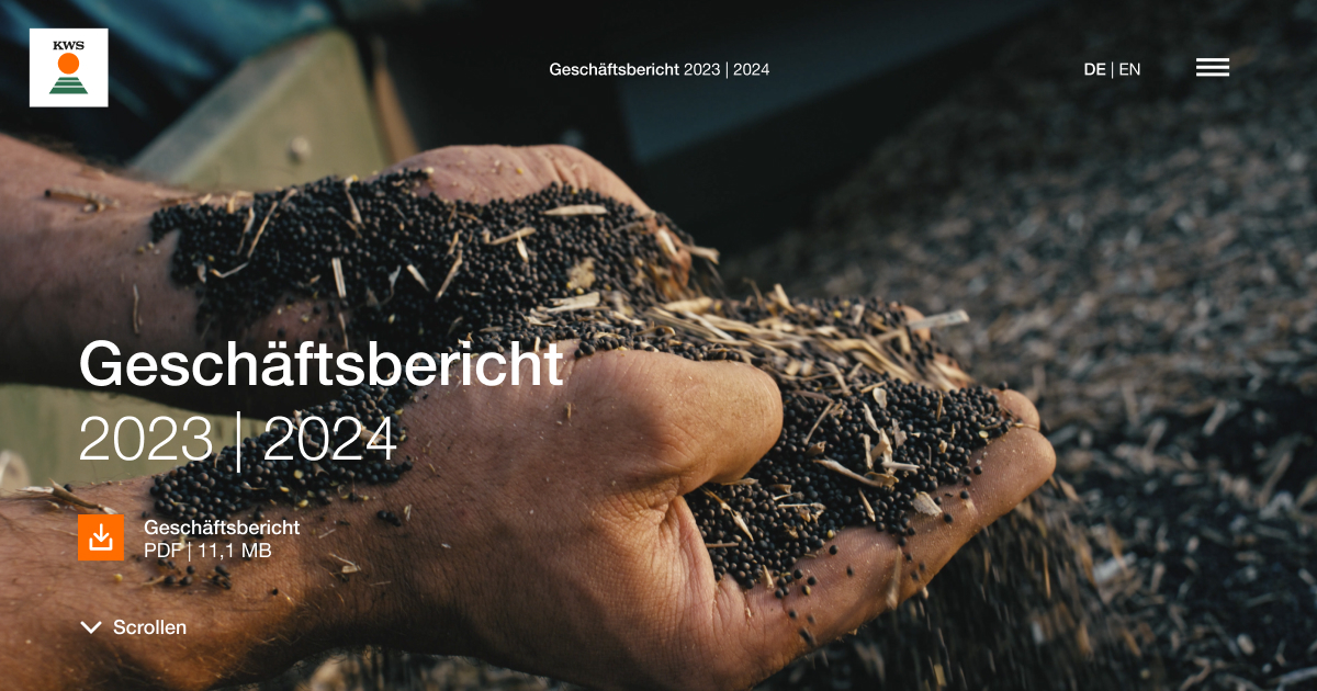 Über KWS - KWS SAAT SE & Co. KGaA Geschäftsbericht 2023 | 2024