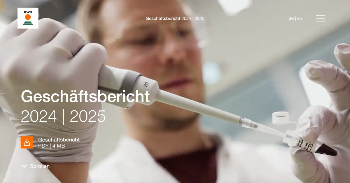 Geschäftsjahr - KWS SAAT SE & Co. KGaA Geschäftsbericht 2024 | 2025
